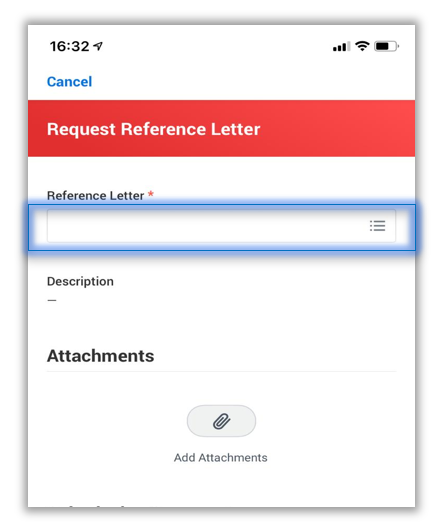 Requesting a reference in Workday – Central Support